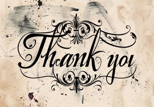 Cursive Thank You Font Images – Browse 3,617 Stock Photos, Vectors, and ...
