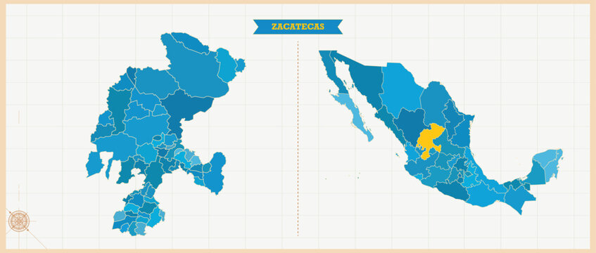 "Zacatecas Map" Images – Browse 11 Stock Photos, Vectors, and Video ...