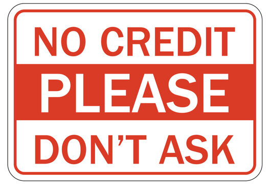 No Credit Logo