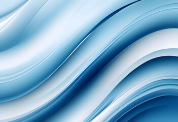 Sewing fabric with Abstract blue and white wave pattern with smooth ...