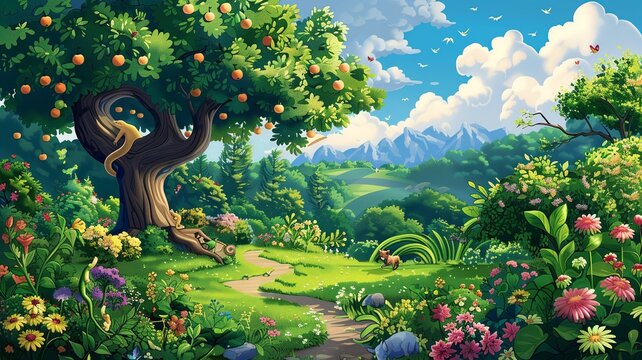 Adam And Eve In The Garden Of Eden Images – Browse 2,096 Stock Photos ...
