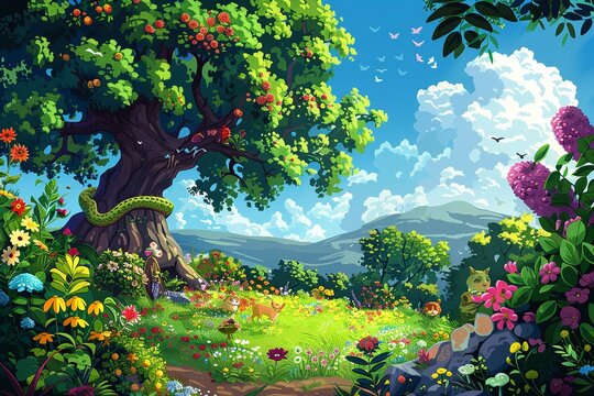 Adam And Eve In The Garden Of Eden Images – Browse 2,082 Stock Photos ...