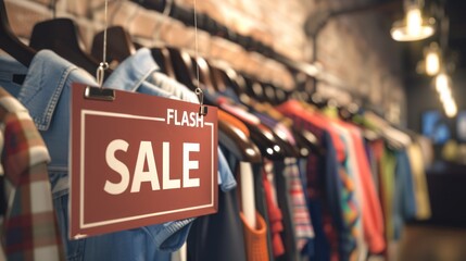 Fashion stores are holding promotions Flash sale discount. Clothing ...