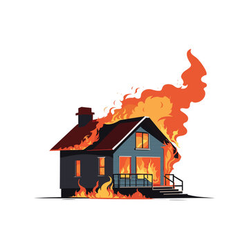 House On Fire Cartoon Images – Browse 25,975 Stock Photos, Vectors, and ...