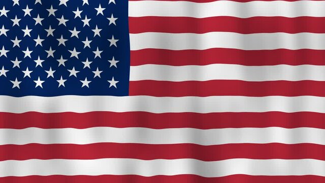 Waving American Flag Animation For Powerpoint