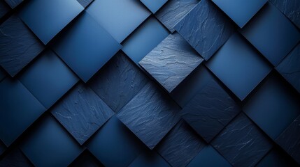The image shows a repeating pattern of raised blue tiles with a ...