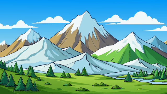 Mountain Range Cartoon Images – Browse 33,371 Stock Photos, Vectors ...