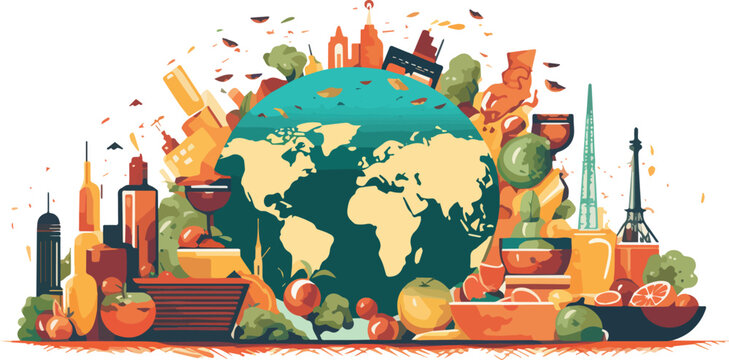 Food Around The World Clipart