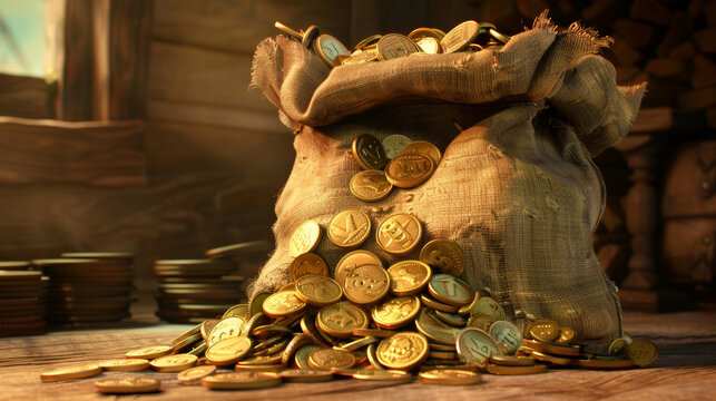 "Sack Of Coins" Images – Browse 58 Stock Photos, Vectors, and Video ...