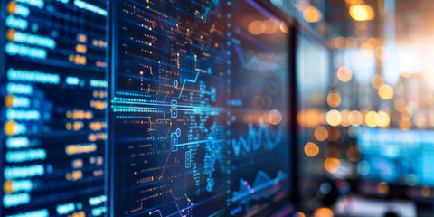 A computer screen displaying complex machine learning algorithms on a ...