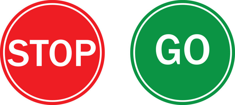 Stop And Go Signs Images – Browse 21,500 Stock Photos, Vectors, and ...