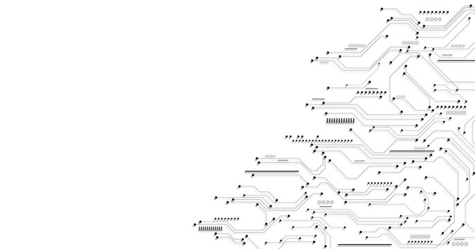 Electronic White Background