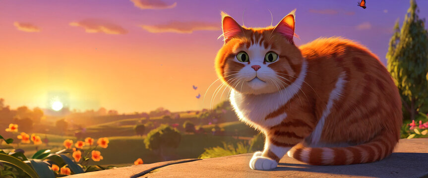 Orange Cat Cartoon Images – Browse 120,165 Stock Photos, Vectors, and ...