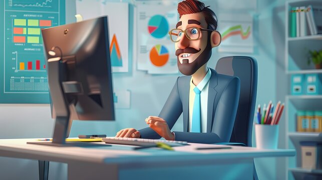 Happy Employee Cartoon Images – Browse 101,904 Stock Photos, Vectors ...