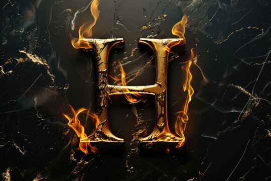 Alphabet Letter H On Fire Templates – Free Editable Designs | PikWizard