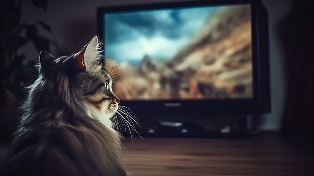 Cat Watching Tv Images – Browse 8,516 Stock Photos, Vectors, and Video ...