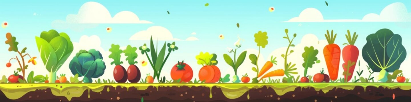 Vegetable Garden Cartoon Images – Browse 111,230 Stock Photos, Vectors ...