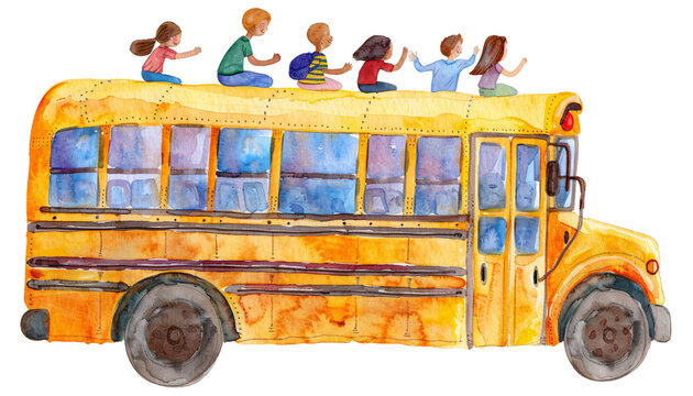 "Watercolor Bus" Images – Browse 22 Stock Photos, Vectors, and Video ...