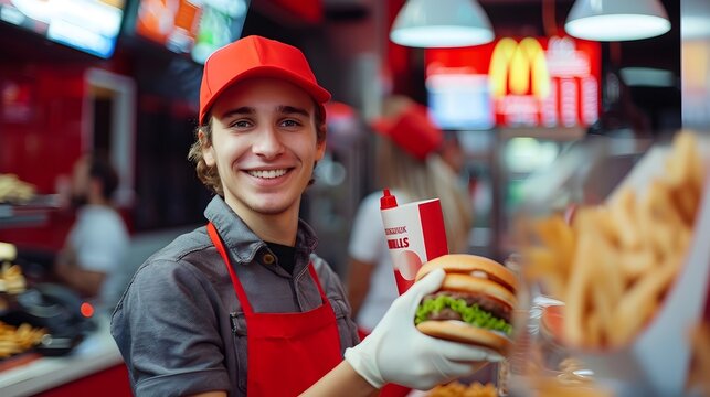 Fast Food Cashier Images – Browse 3,967 Stock Photos, Vectors, and ...