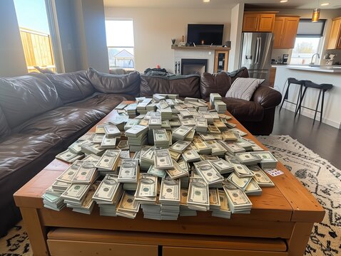 Room Full Of Money Background