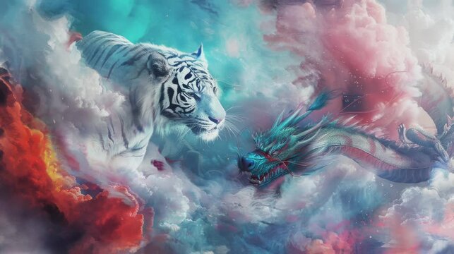 Imágenes de "Dragon And Tiger: descubre bancos de fotos, ilustraciones ...