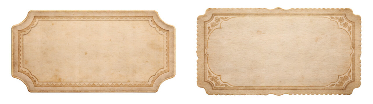 Vintage Blank Label Design