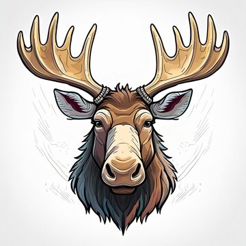 How To Draw A Moose Face