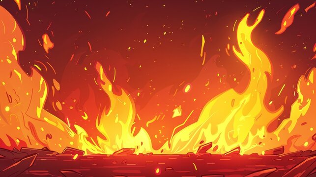 Cartoon Flames