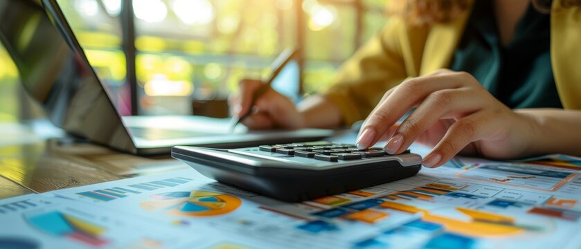 Woman Using Calculator Images – Browse 53,918 Stock Photos, Vectors ...