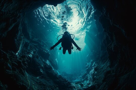 Cave Diving Wallpaper