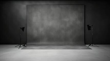 solid dark gray studio background