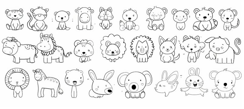 Woodland Animals Outlines Images – Browse 9,987 Stock Photos, Vectors ...