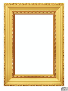 Golden Photo Frame Border Design - Infoupdate.org