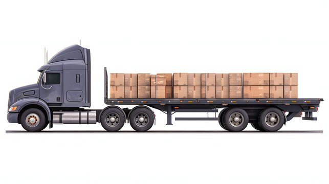 Tractor Trailer Truck Profile Images – Browse 1,555 Stock Photos ...