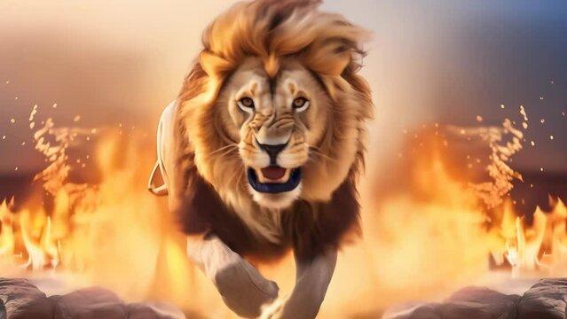 Lion On Fire Roar Images – Browse 5,416 Stock Photos, Vectors, and ...