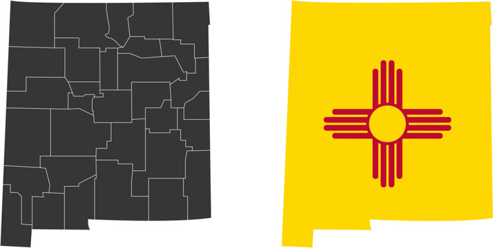 Outline Of Mexico Flag