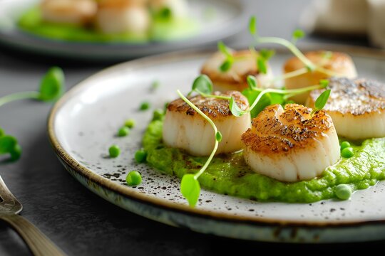 "Seared Scallops" Images – Browse 373 Stock Photos, Vectors, and Video ...