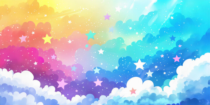Colorful Stars Backgrounds