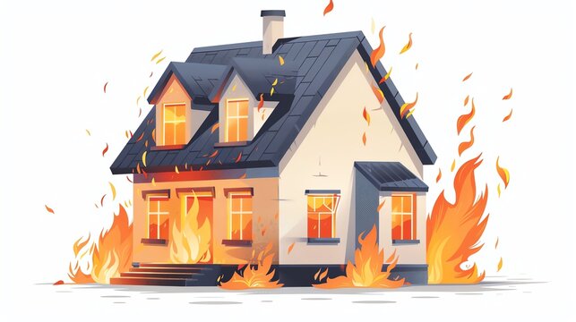House On Fire Cartoon Images – Browse 24,290 Stock Photos, Vectors, and ...