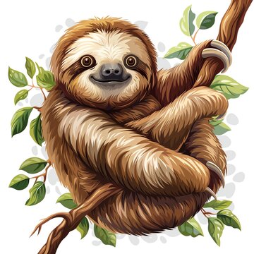 Sloth Clipart Realistic