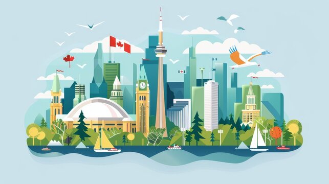 Toronto Flat Design Images – Browse 1,135 Stock Photos, Vectors, and ...