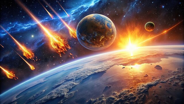 Asteroid Impact Wallpaper