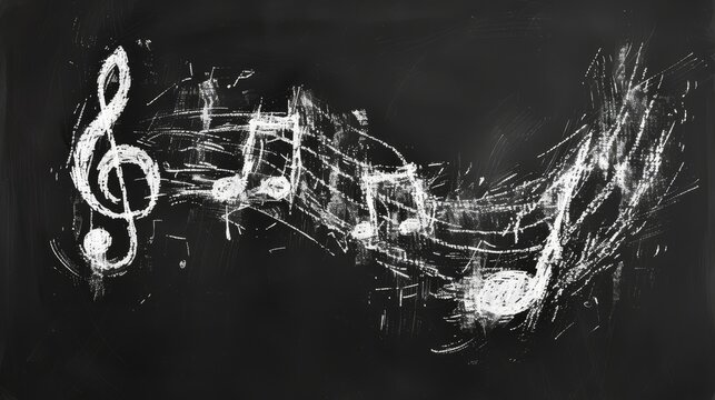 Music Notes Chalk Images – Browse 59,769 Stock Photos, Vectors, and ...