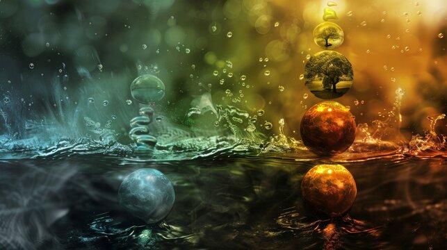 5 Elements Of Nature Wallpaper