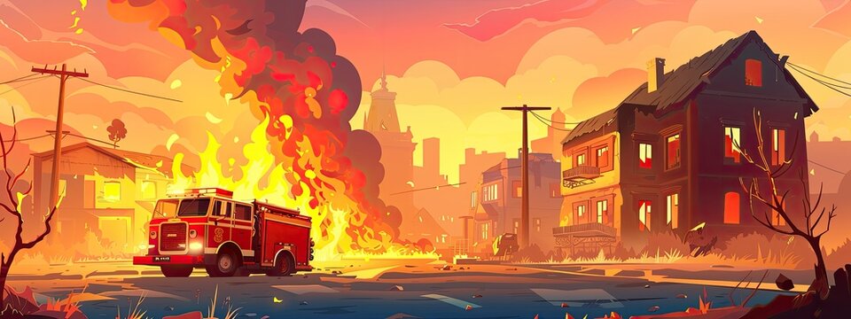 House On Fire Cartoon Images – Browse 25,975 Stock Photos, Vectors, and ...