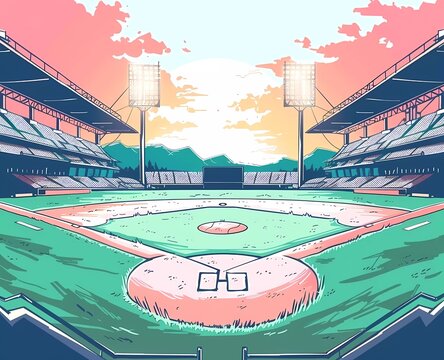 Baseball Field Cartoon Images – Browse 6,574 Stock Photos, Vectors, and ...
