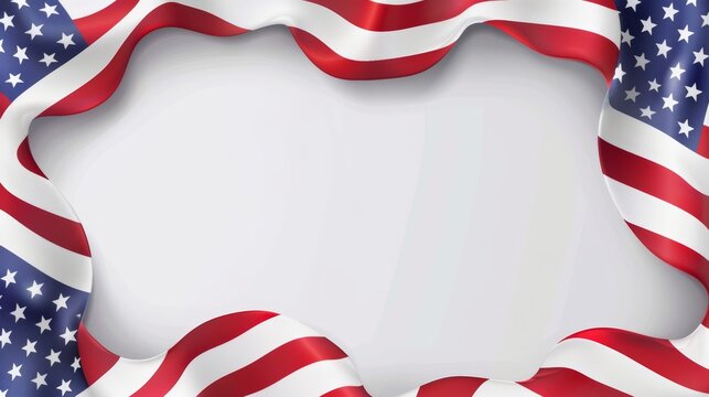 Usa Flag Page Borders And Backgrounds Free Patriotic Page Borders