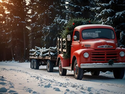 Red Truck Tree Images – Browse 20,086 Stock Photos, Vectors, and Video ...