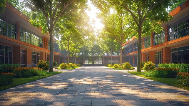 Imágenes de "School Courtyard": descubre bancos de fotos, ilustraciones ...