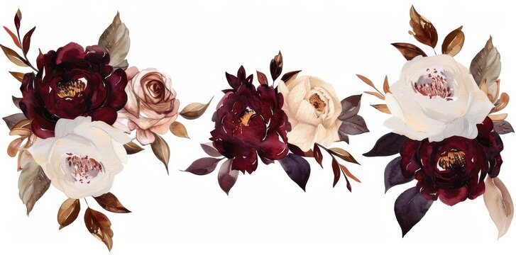 Maroon Flower Border Images – Browse 2,893 Stock Photos, Vectors, and ...